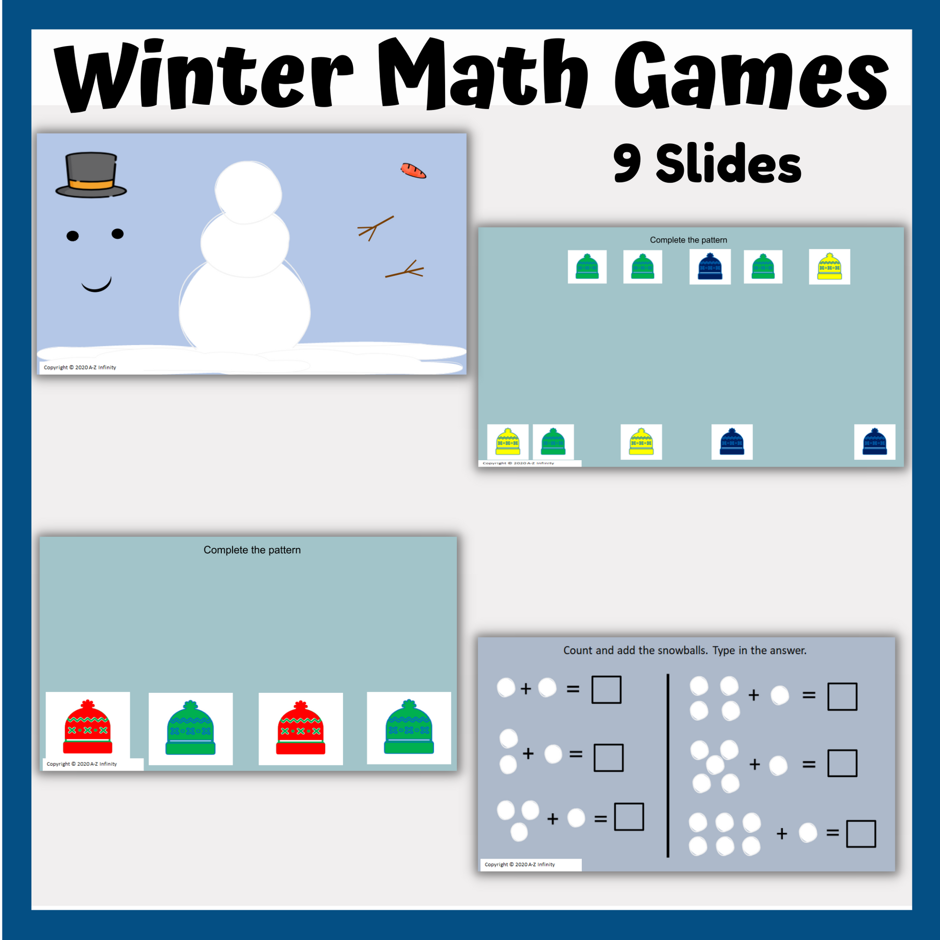 Preschool Winter Math Activities