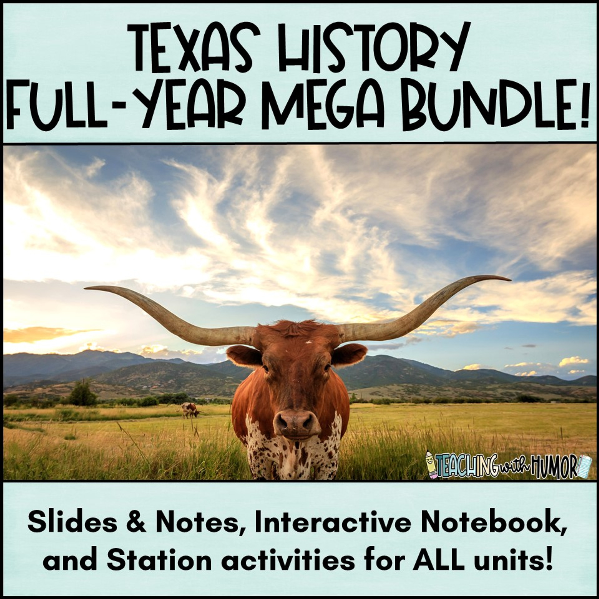 Texas History FULL YEAR - MEGA-BUNDLE - Amped Up Learning