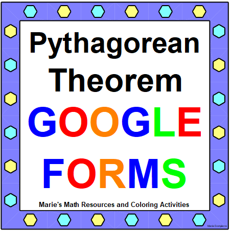 PYTHAGOREAN THEOREM & CONVERSE: GOOGLE FORMS QUIZ (PROB. 20) DISTANCE ...