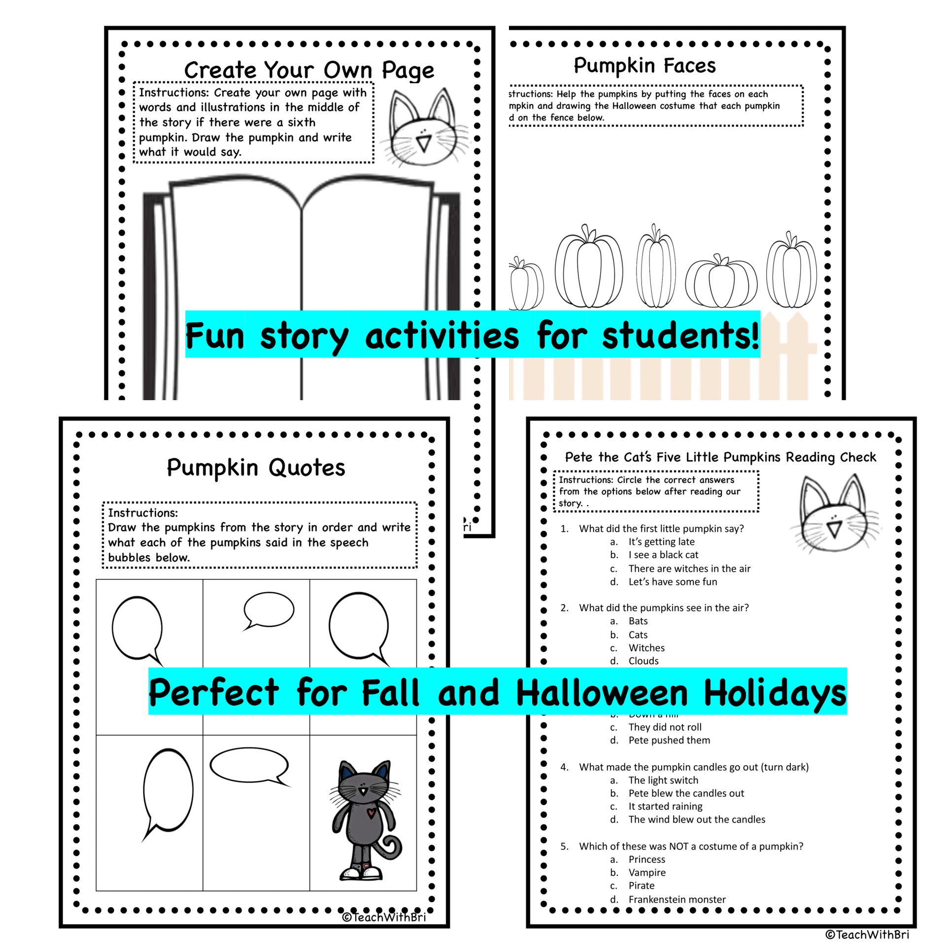 Pete the Cat's Five Little Pumpkins