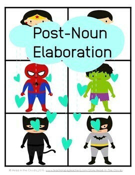 Post-noun Elaboration- Superheroes