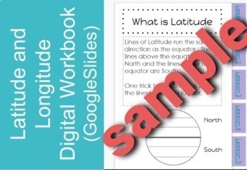 Latitude and Longitude Digital Interactive Workbook