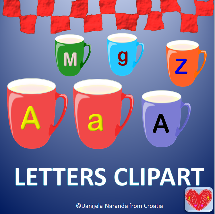 Lowercase letters clipart - Amped Up Learning