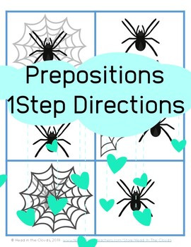 Prepositions and One Step Directions Receptive and Expressive Tasks