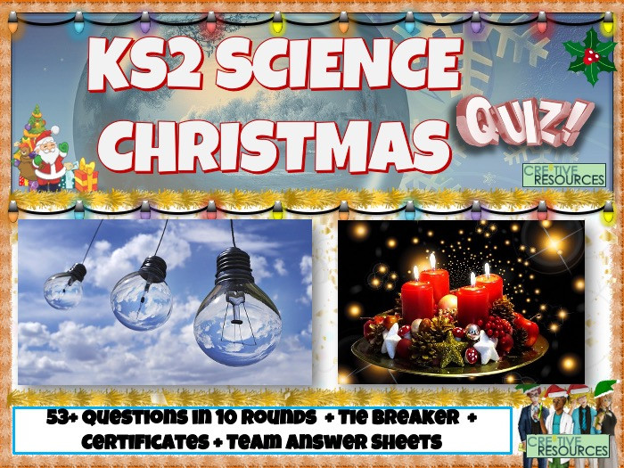 Science Elementary Christmas Quiz