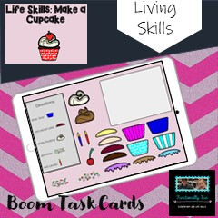 Life Skills: Make a Cupcake Boom Cards