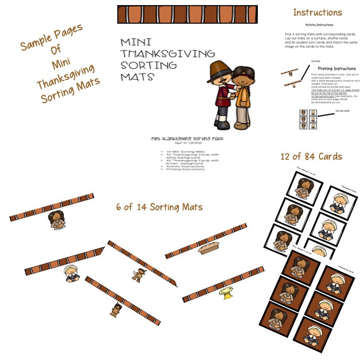 Mini Halloween Sorting Mats