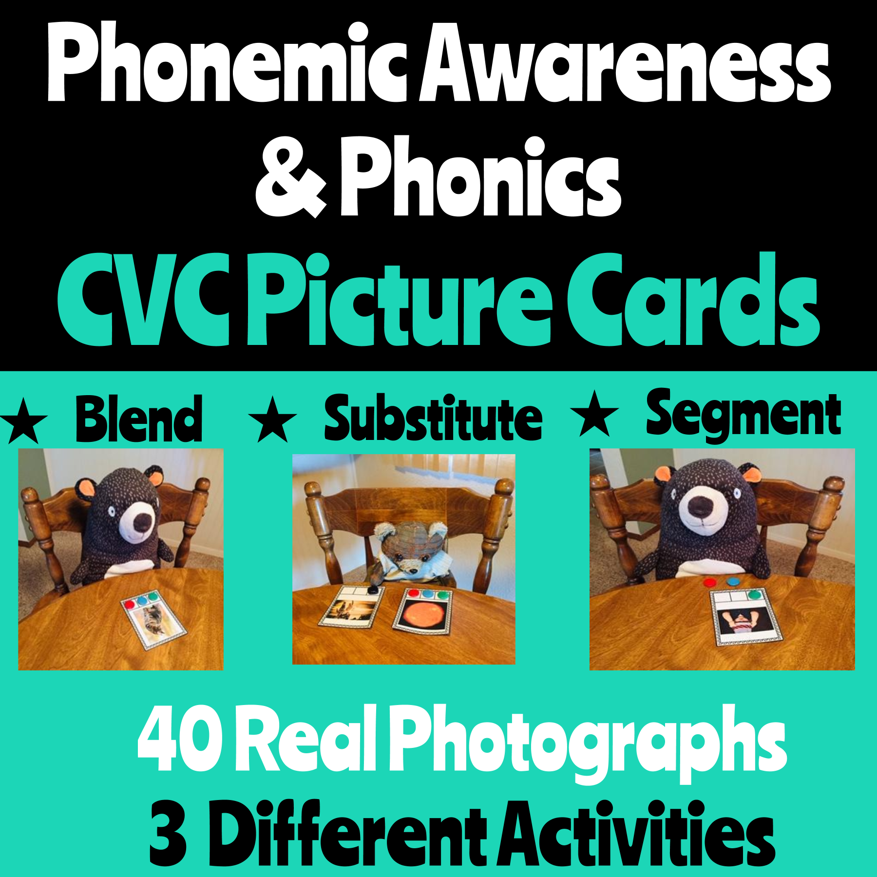 Phonological & Phonemic Awareness Picture Card Pack BUNDLE