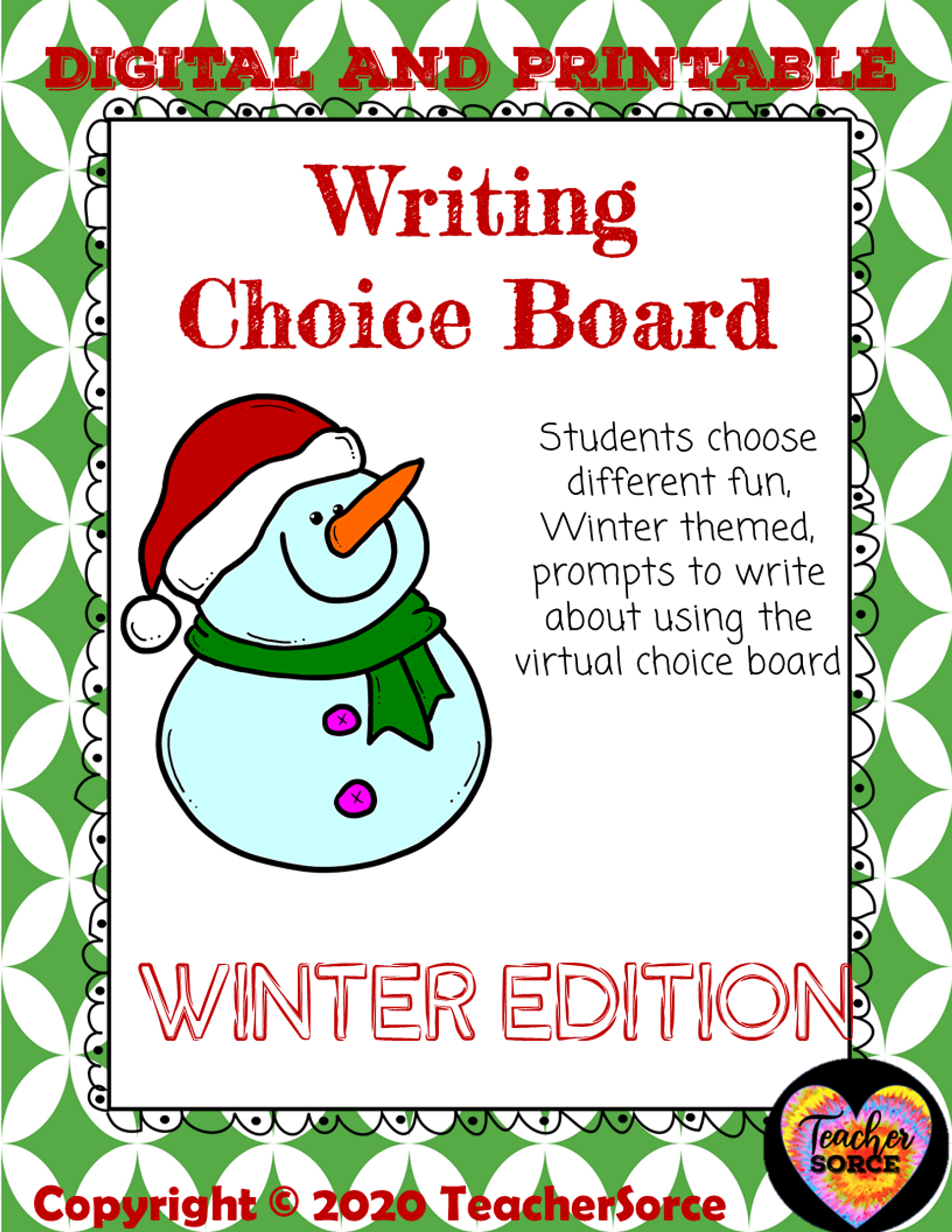 Writing Poetry Christmas WInter Theme