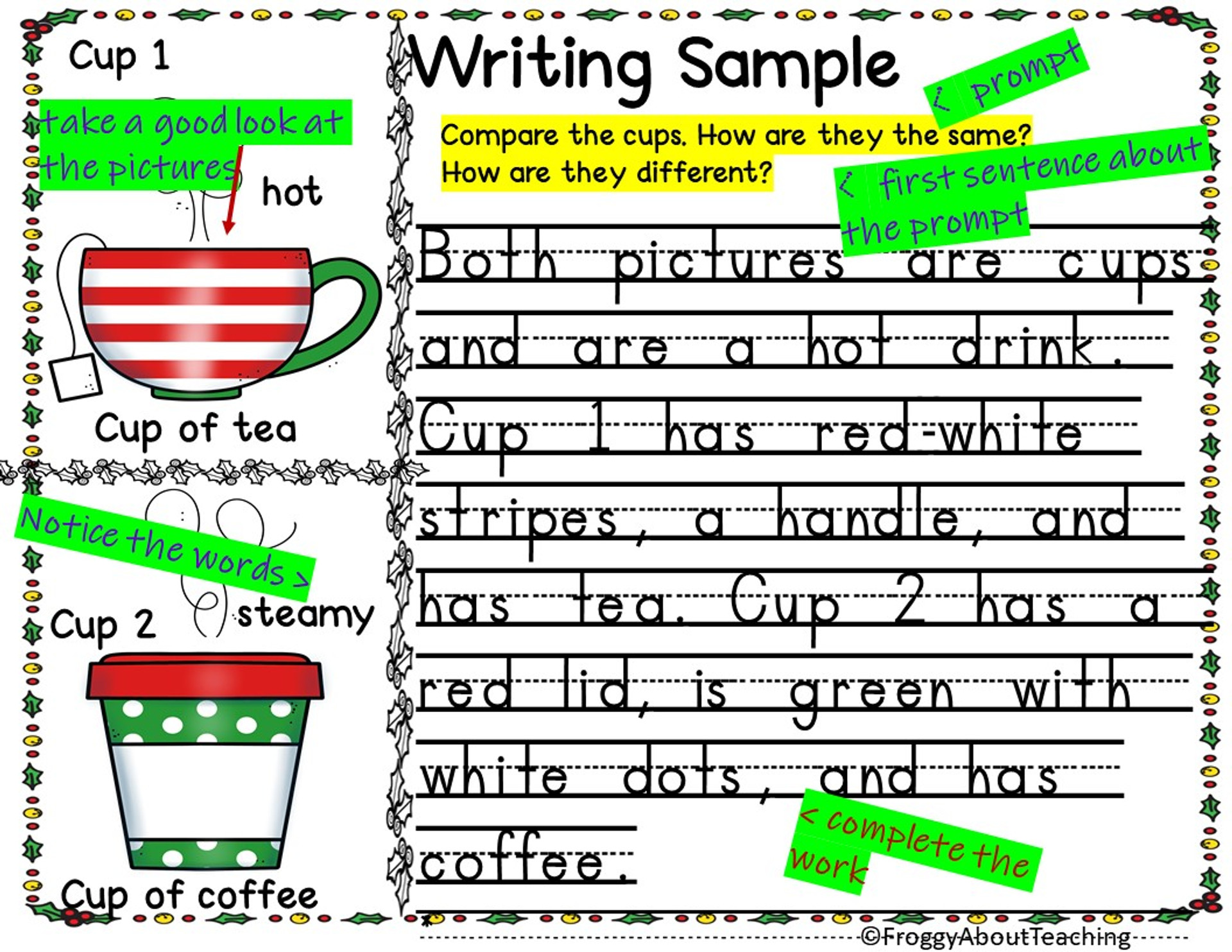 Writing Poetry Christmas WInter Theme