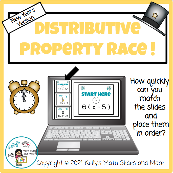 Distributive Property Lesson - with variables - Digital - Amped Up Learning