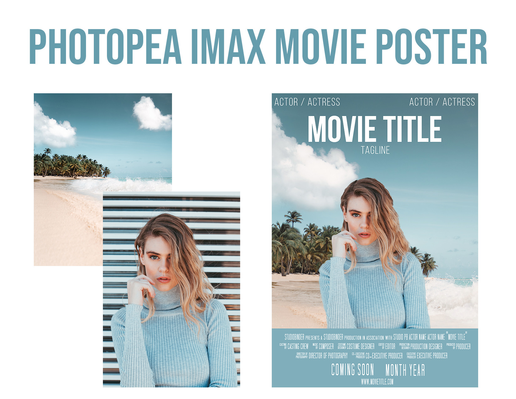 Photopea (Photoshop Alternative) - 3 Part Movie Poster Lesson ...