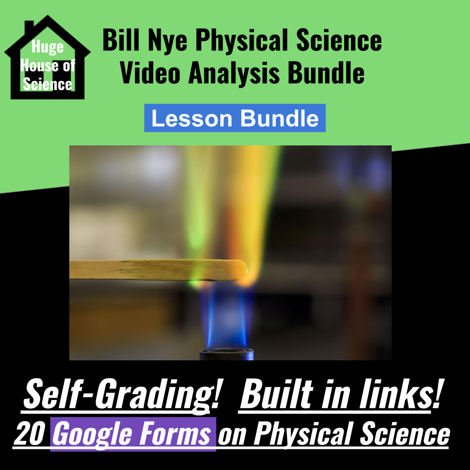 Bill Nye Physical Science Video Analysis Bundle (20 Episodes/Forms!)