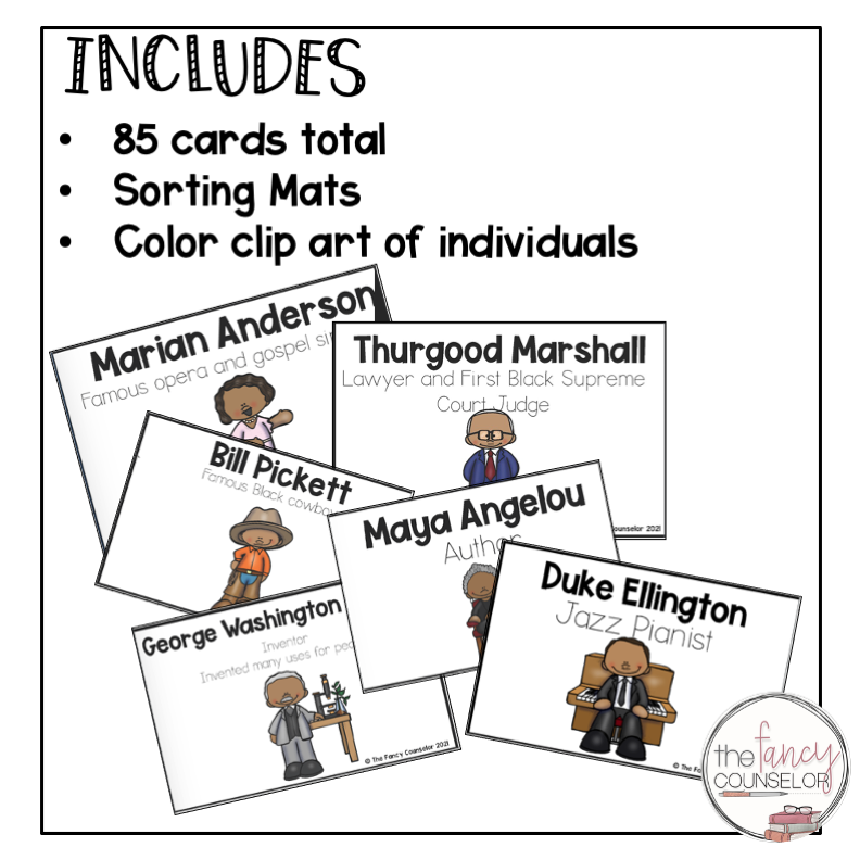 85 Black History Flash Cards Elementary