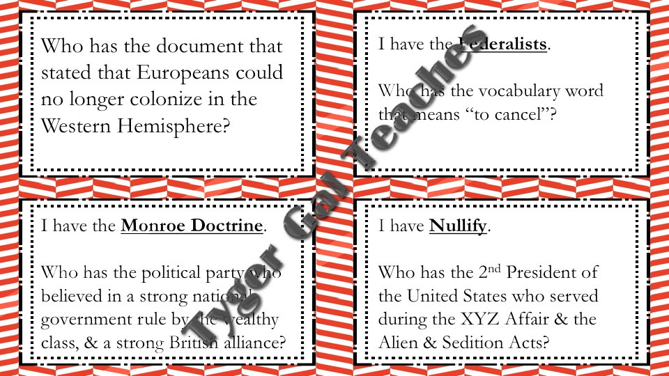 I Have, Who Has/Looping Cards-(Bundle-Early U.S. History) - Amped Up ...