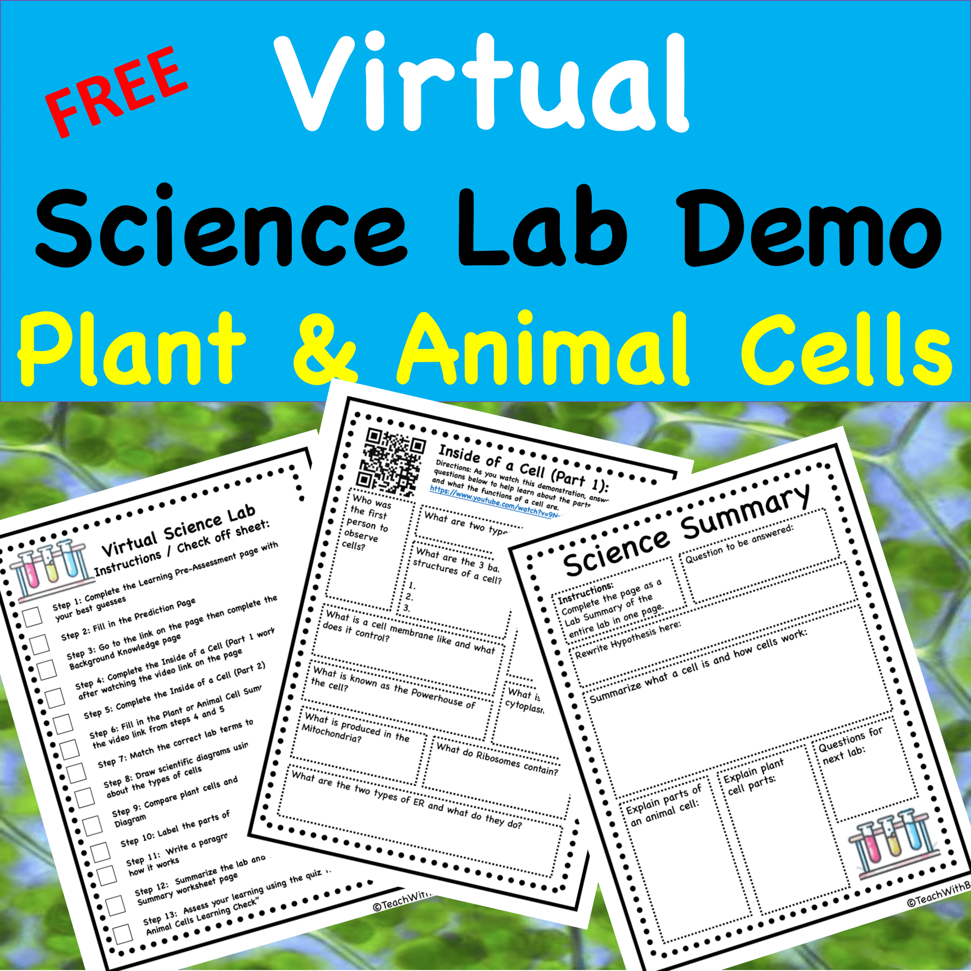 FREE Virtual Science Lab - Plant and Animal Cells