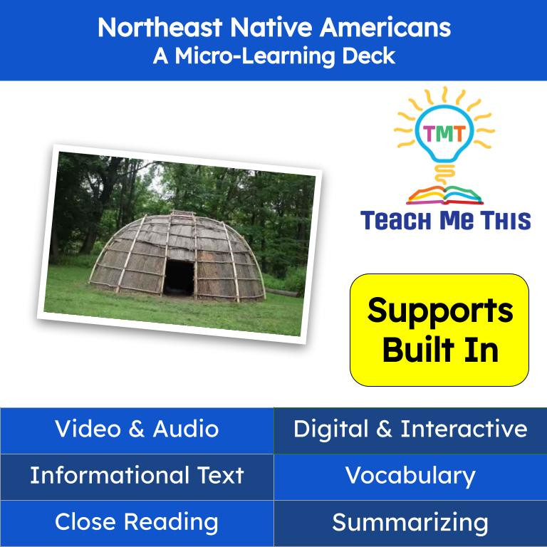 Northeast Native Americans Informational Text Reading Passage and ...