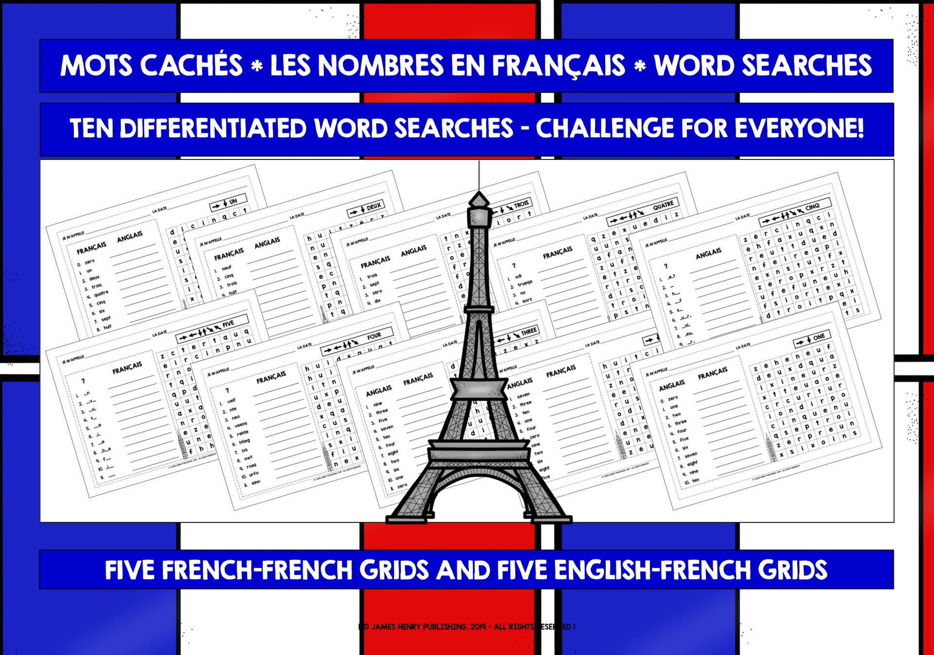 FRENCH NUMBERS 0-31 REFERENCE LIST - FREE