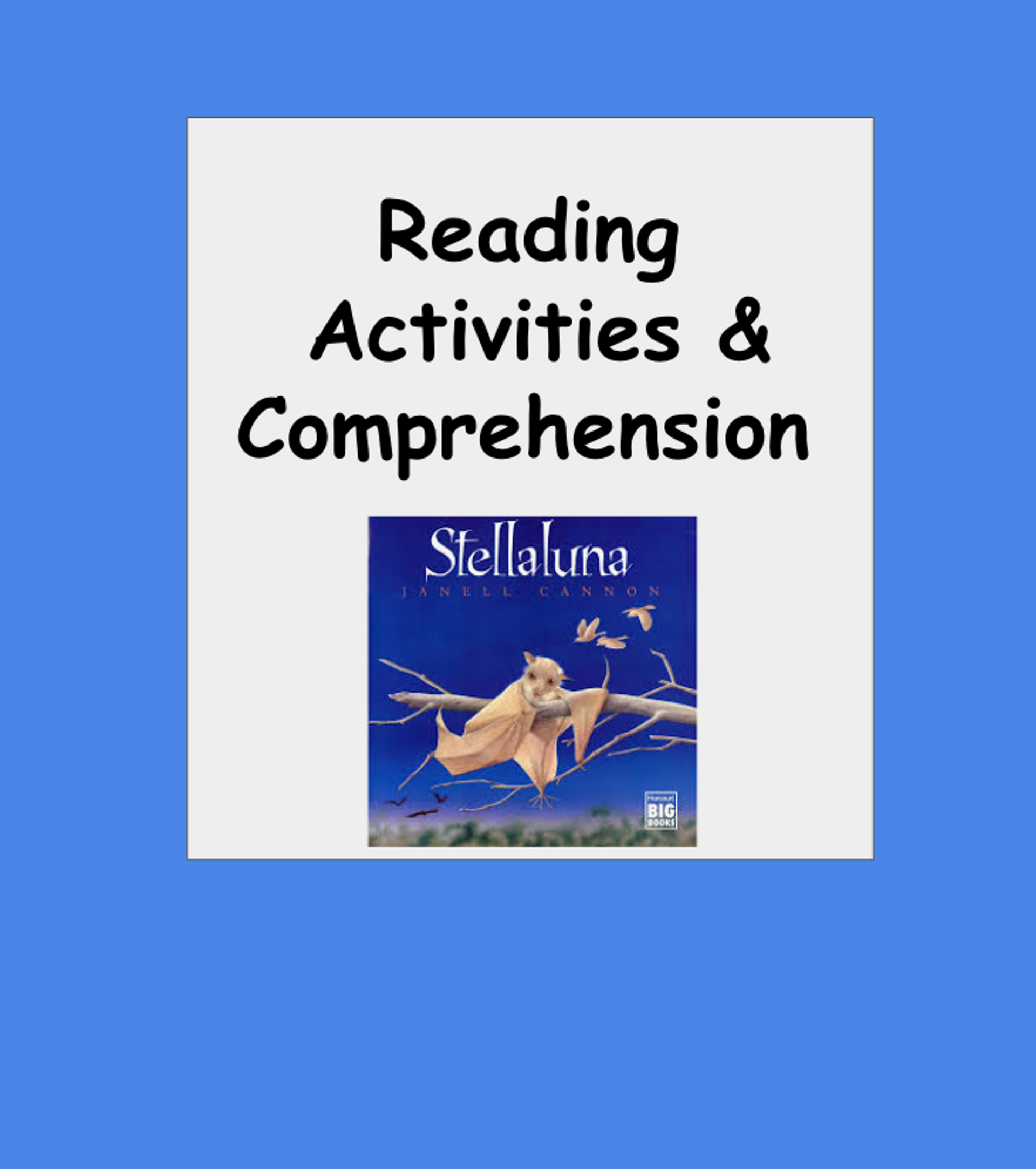 STELLALUNA INTERDISCIPLINARY ACTIVITY GUIDE
