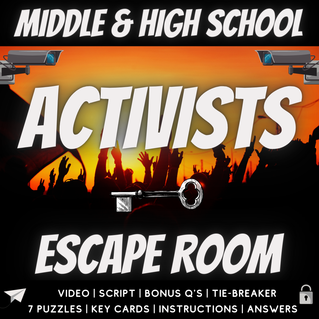 Activists Throughout History Escape Room