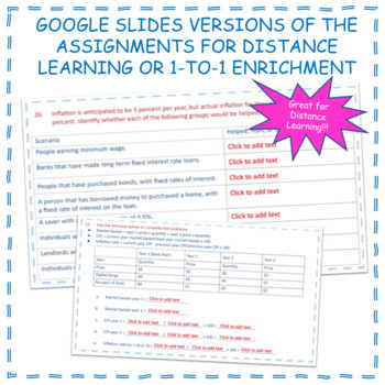 Inflation and the Consumer Price Index, CPI Worksheet Economics ...