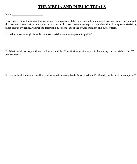 The 6th Amendment Unit - Amped Up Learning