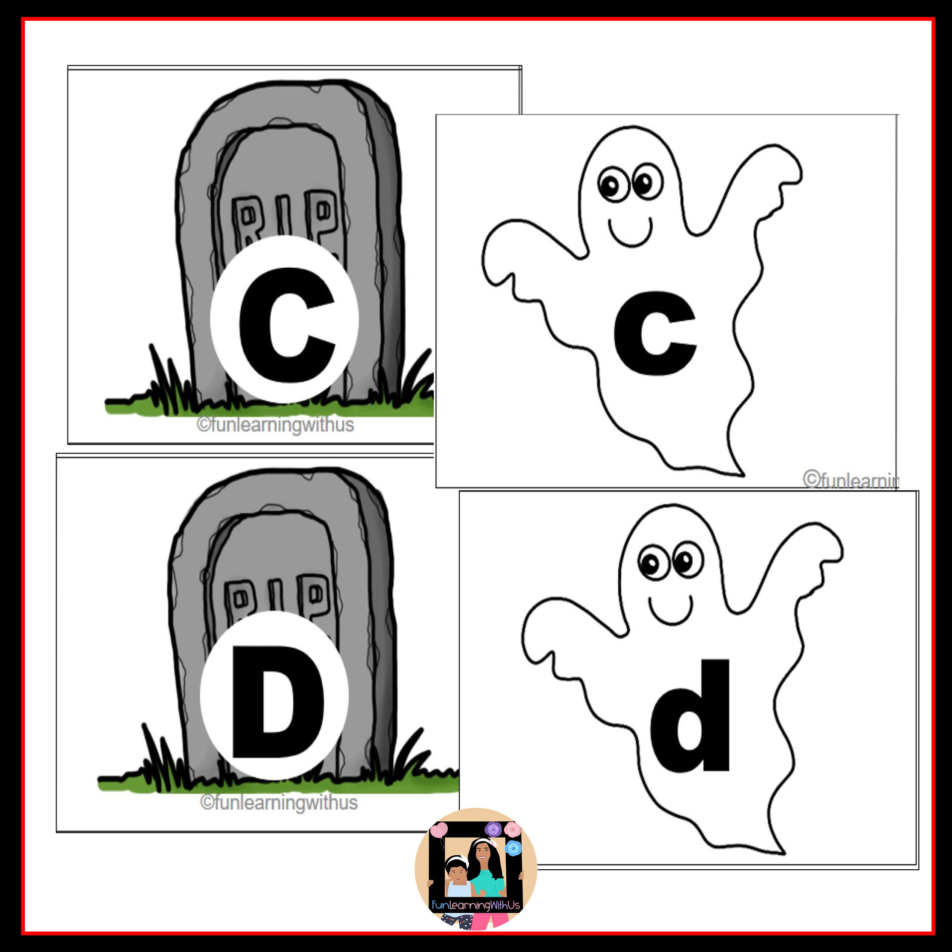 Alphabet Matching - Uppercase to Lowercase Letters Recognition ...