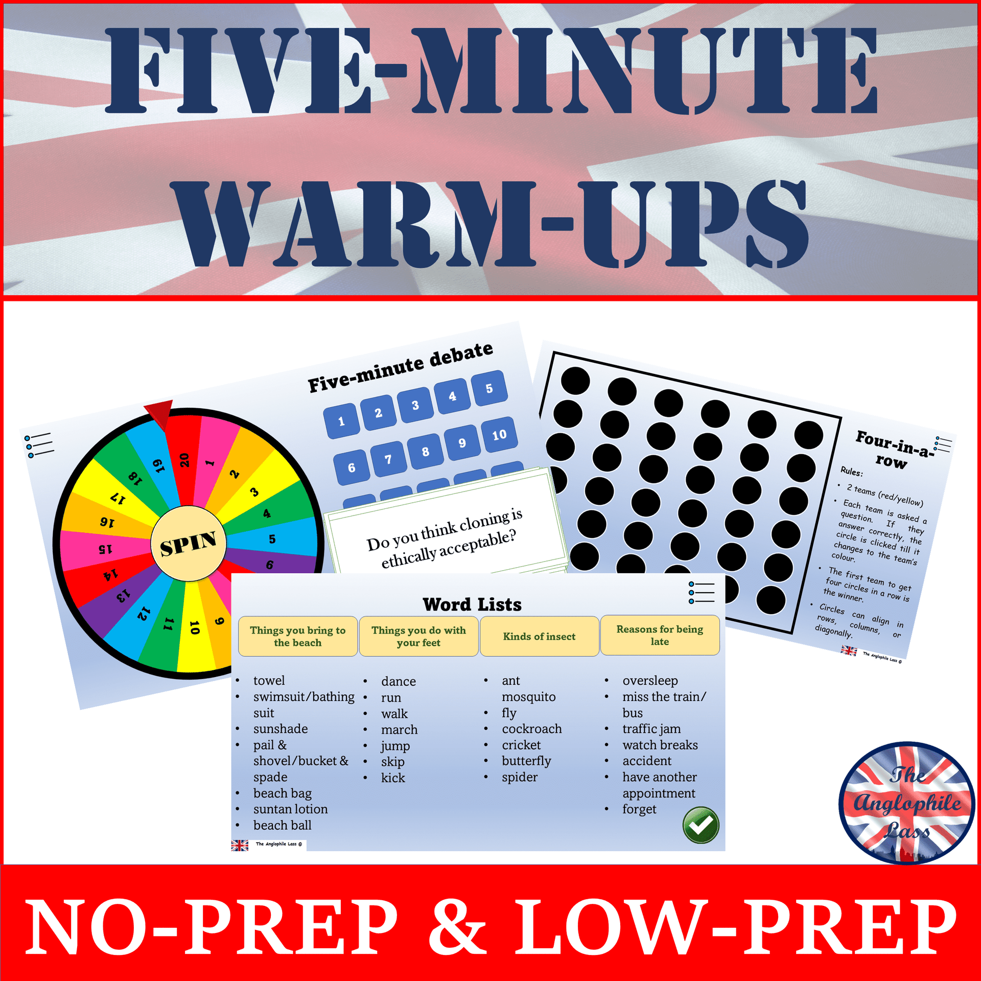 Five-minute warm-ups | ELA bell ringers | No prep and low prep - Amped ...