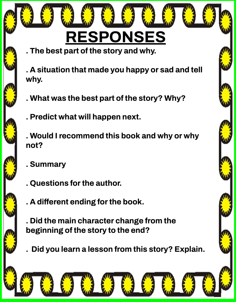 Reading Response Organizers to Use All Year Long