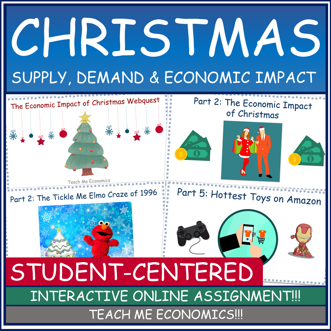 Christmas Ten Frames Google Slides