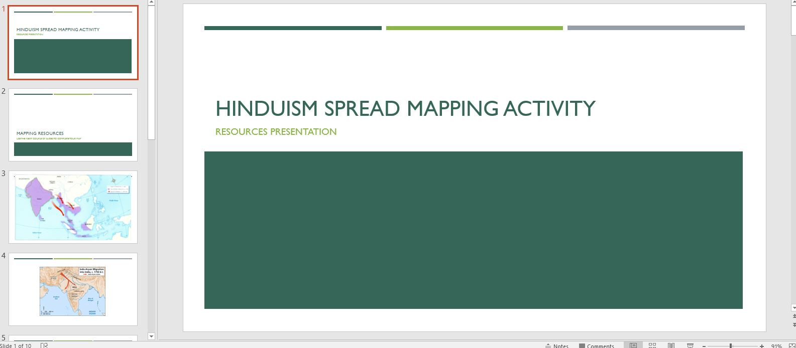 Spread of Hinduism Mapping Activity - Amped Up Learning