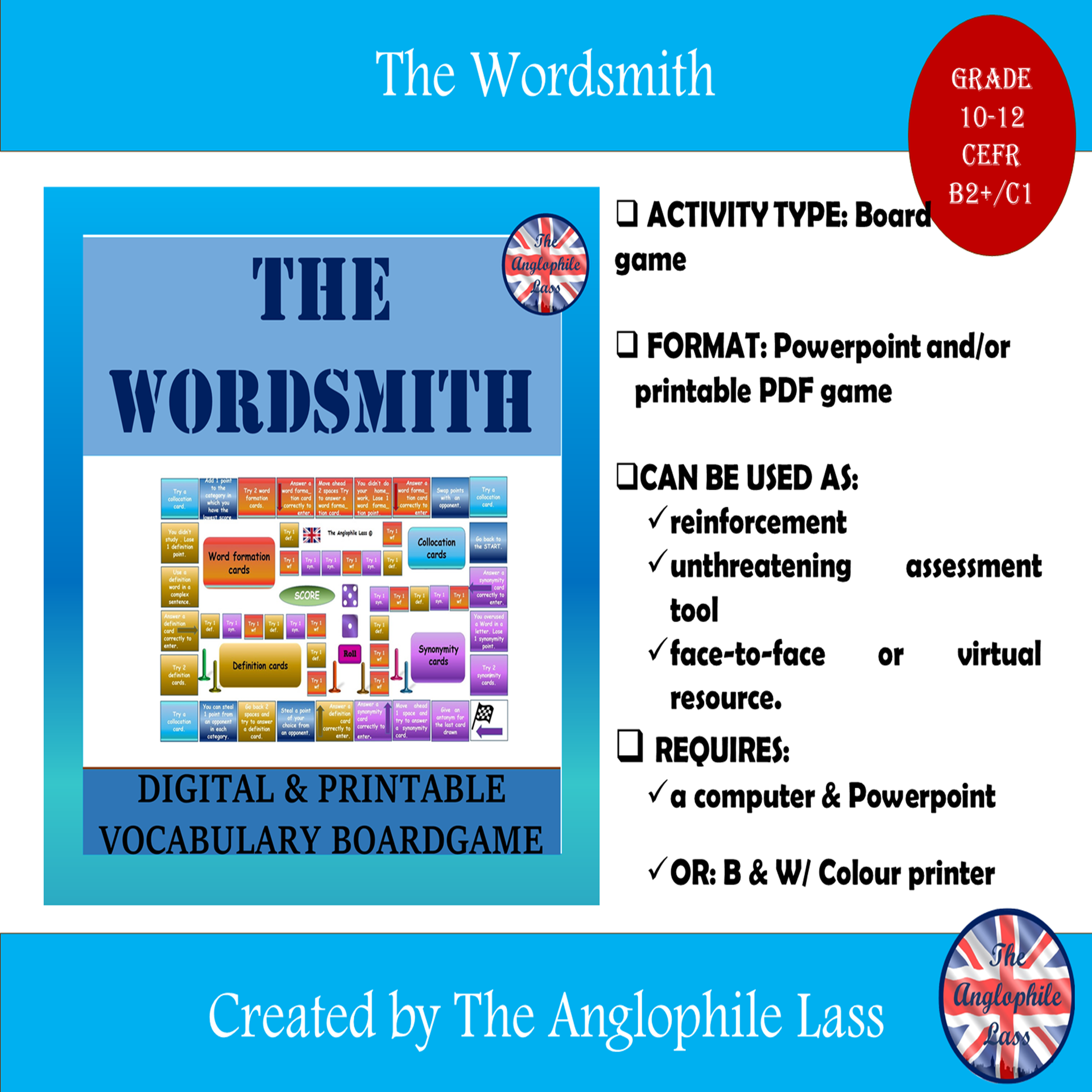 Synonyms and antonyms | Suffixes | Powerpoint and printable games BUNDLE