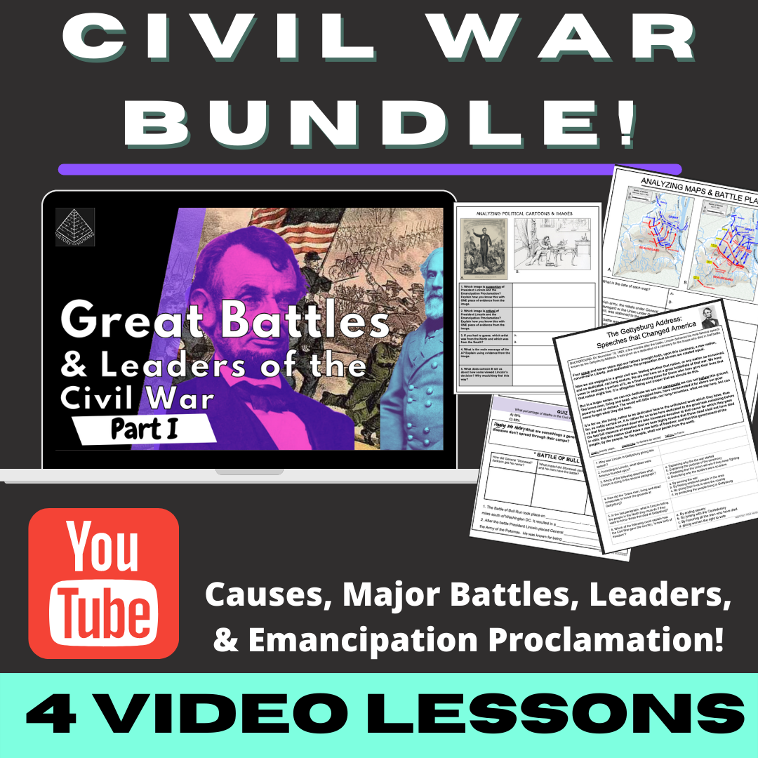 Civil War Bundle - 10 Lessons - Amped Up Learning