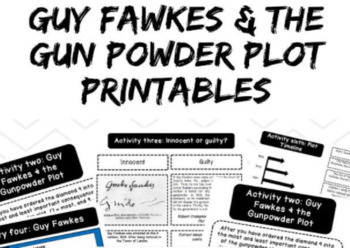 Guy Fawkes & The Gunpowder Plot: Quick Printable