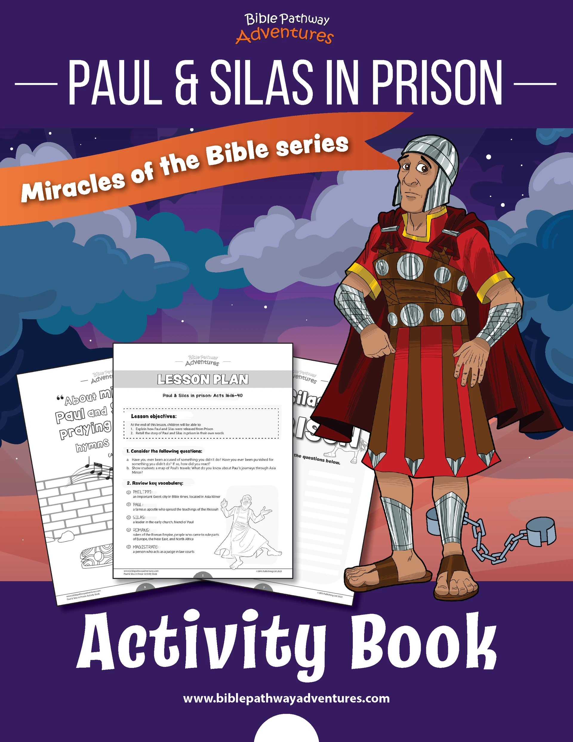 Miracles of the Bible: Paul & Silas in Prison workbook