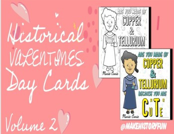 Marie Curie "You Are CuTe" Valentines Day Card