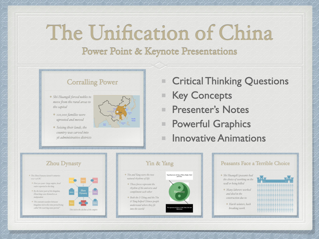 Unification of China History Presentation