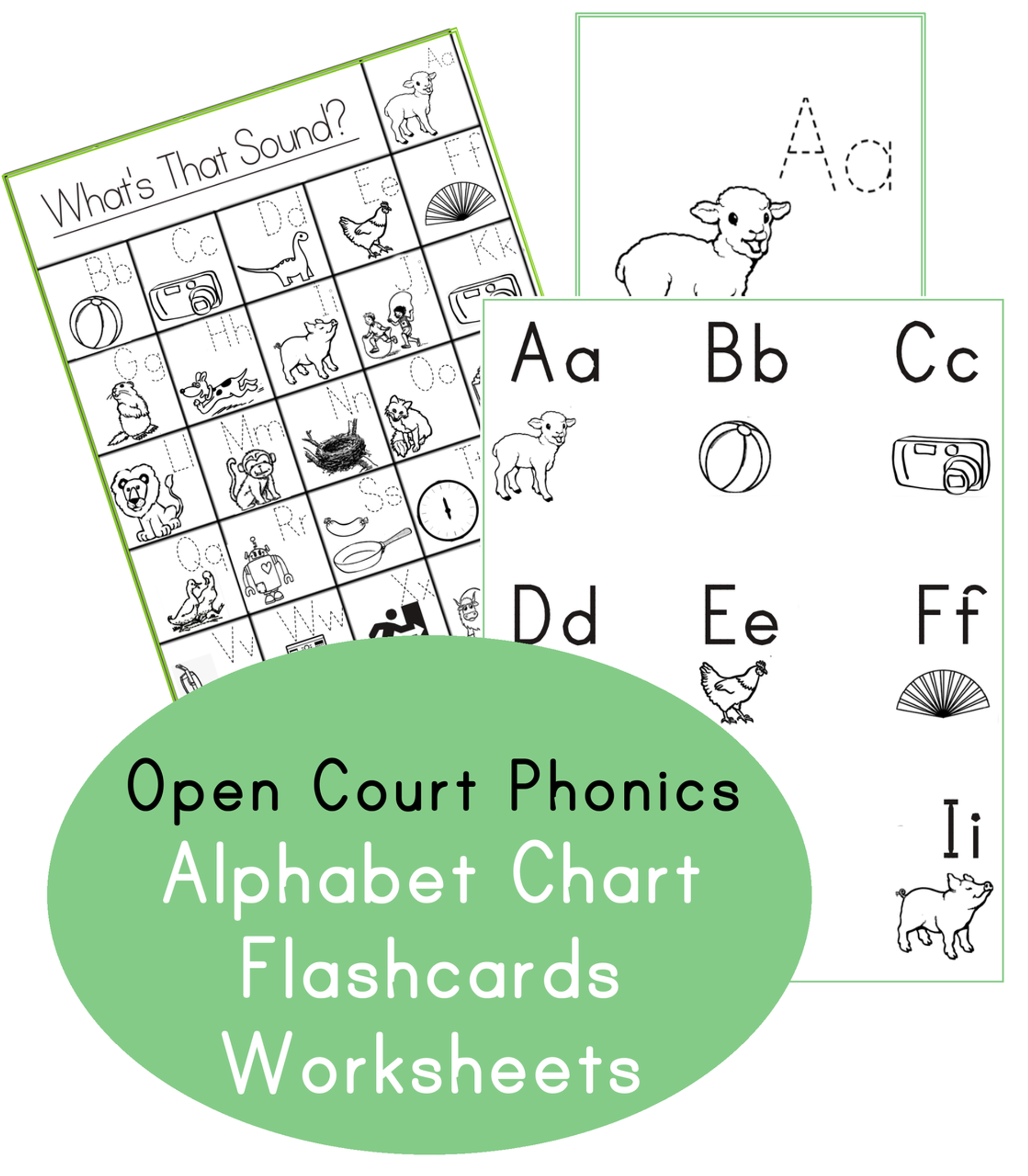 Open Court Phonics - "What's that Sound" Chart and Flashcard Printables ...