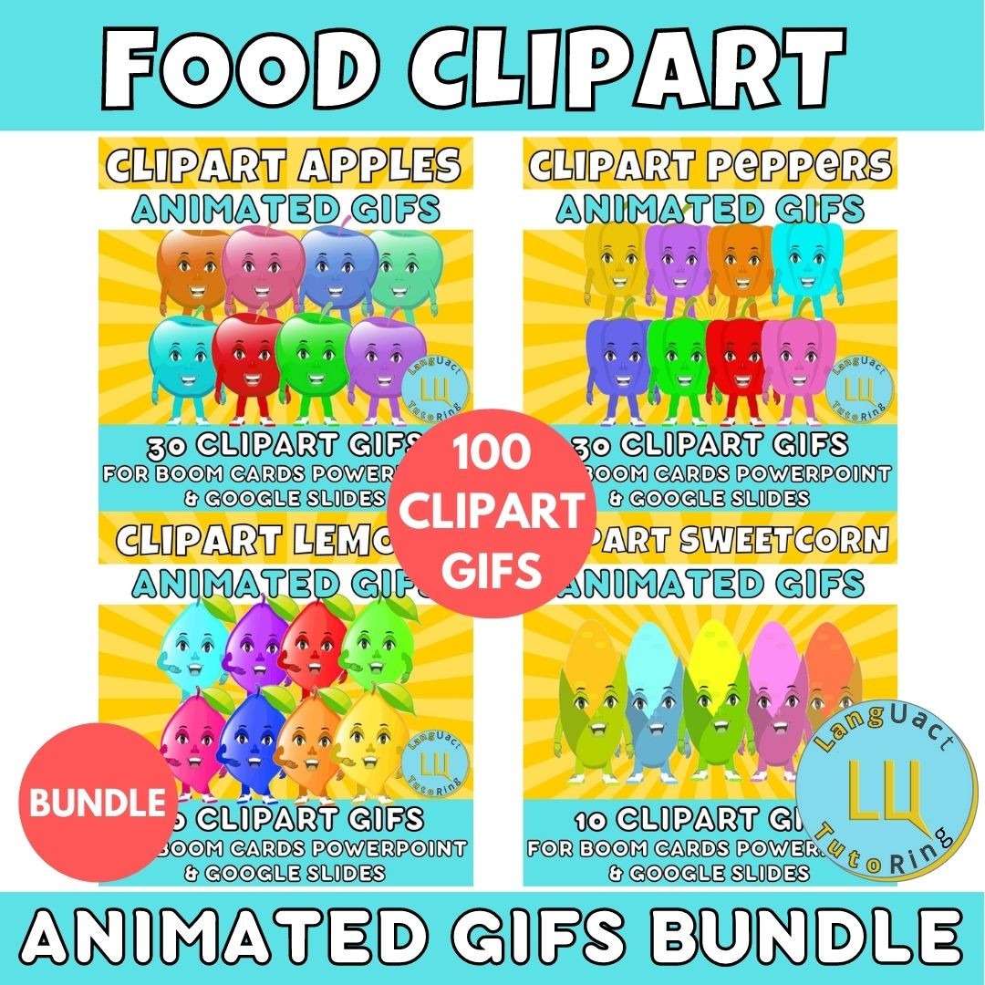 Food Clipart animated Gifs BUNDLE