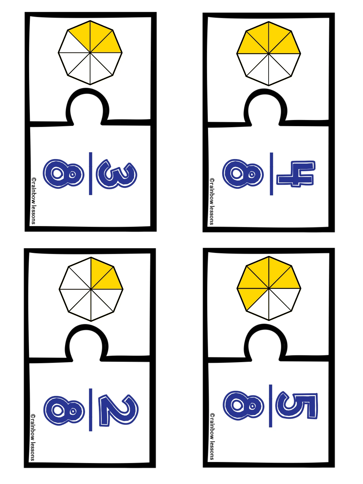 Fractions First Grade | Fractions Game | Fractions Puzzles | Math Puzzles