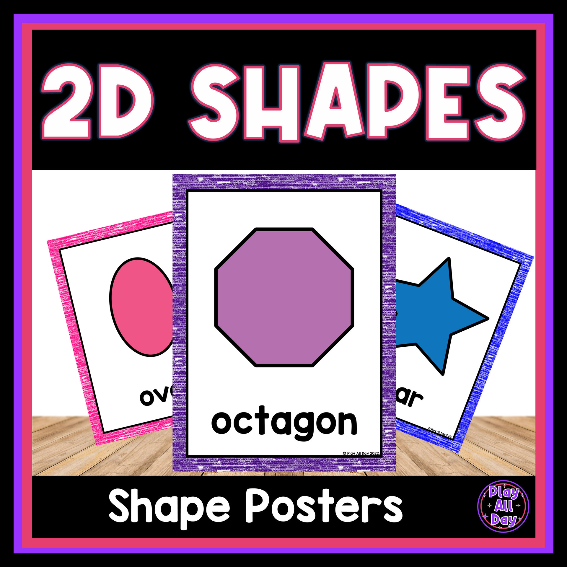 2D Shape Posters | Classroom Decor - Amped Up Learning