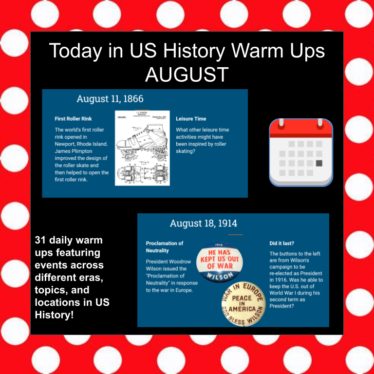 U.S. History Weekly Warm-Ups - Amped Up Learning