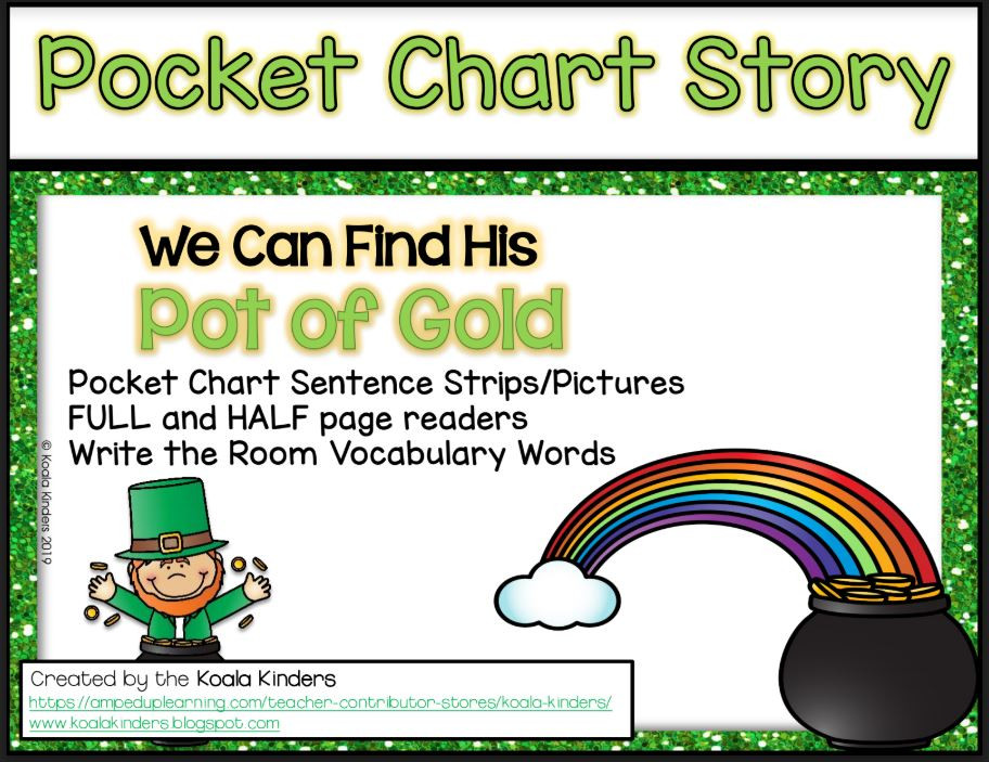 St. Patrick's Day Pocket Chart Story - Amped Up Learning