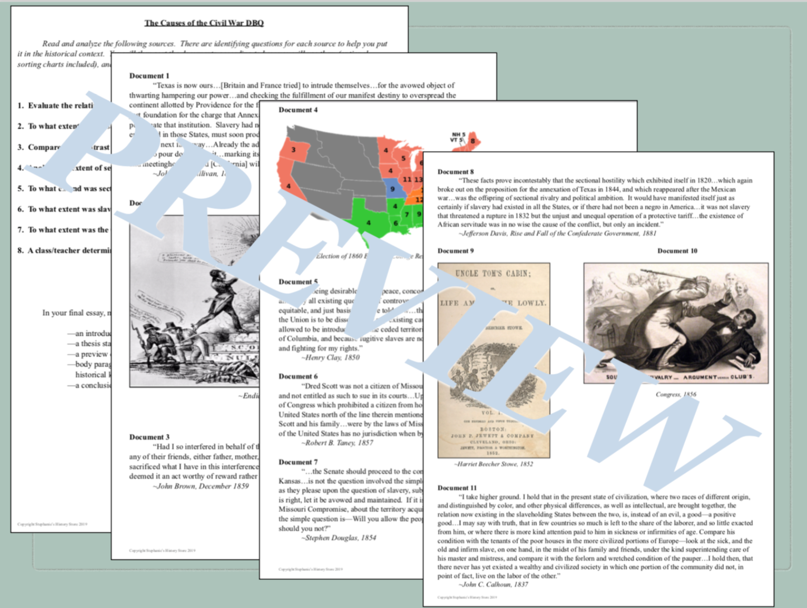 Civil War DBQ Bundle - Amped Up Learning