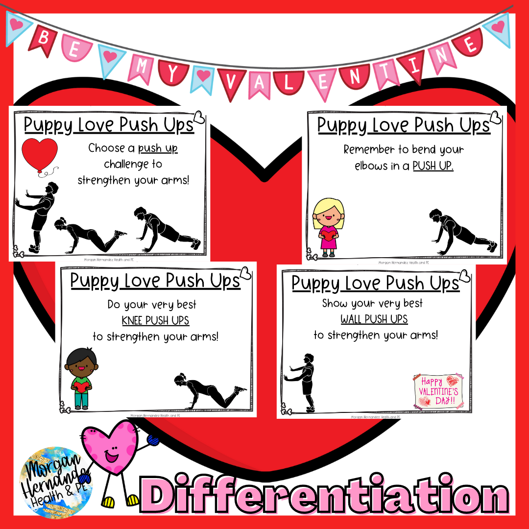 Elementary PE Valentine's Day Stations