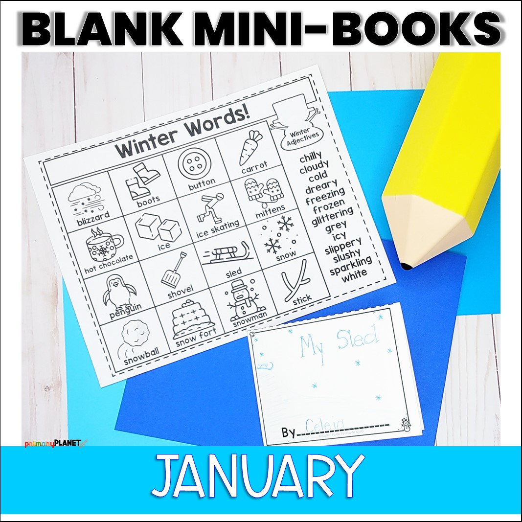 January/Winter Printable Writing Mini-Books