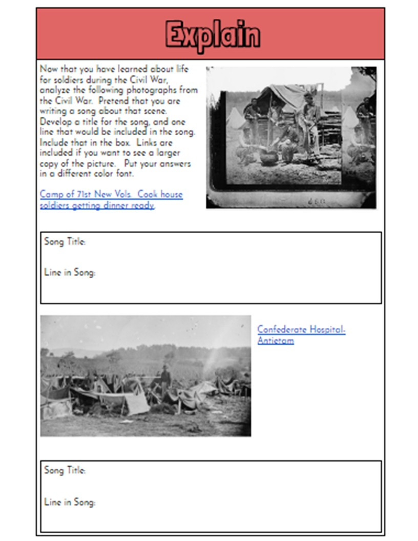 Hyperdoc: Life of a Civil War Soldier Webquest - Amped Up Learning