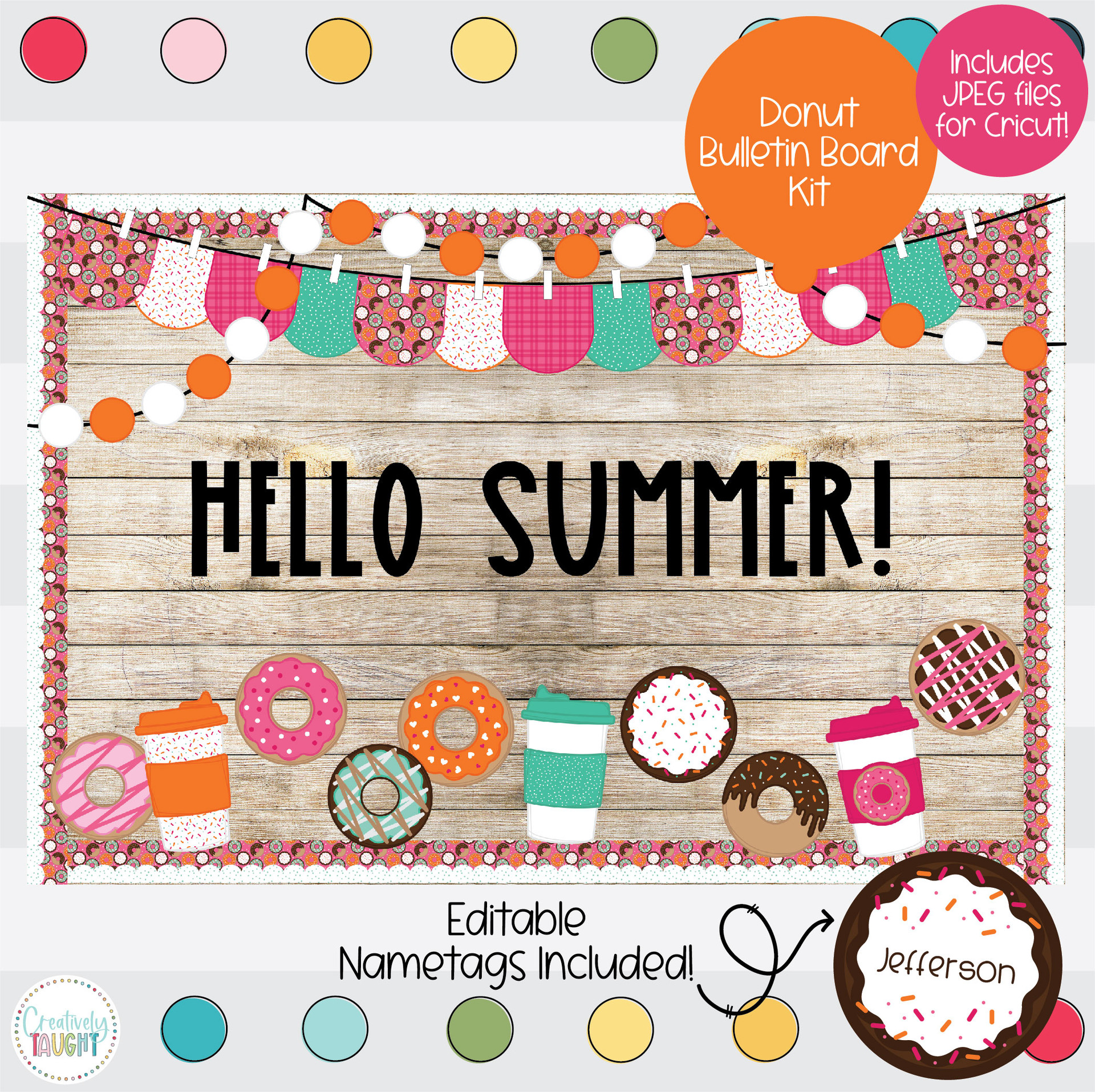 Donuts Bulletin Board Kit - Amped Up Learning
