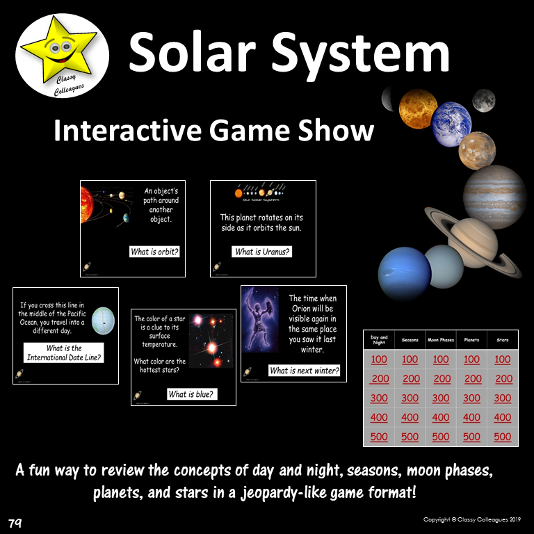 Solar System Interactive Game Show - Amped Up Learning