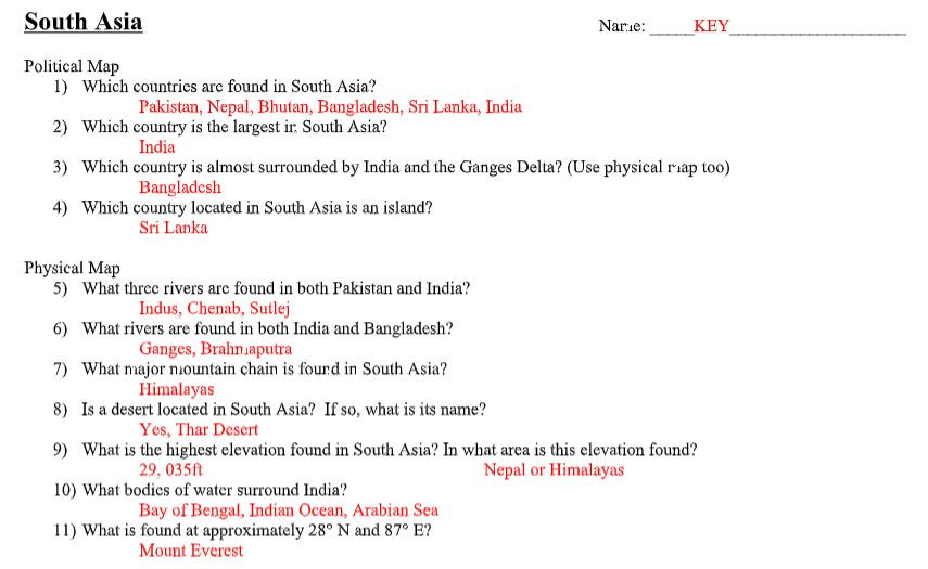 Monsoon Asia Interactive Mapping Activity - Amped Up Learning